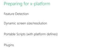 Porting unity games to windows - London Unity User Group | PPT