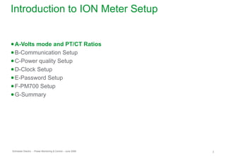 02 - PowerLogic Meter Setup schneider eletric.ppt