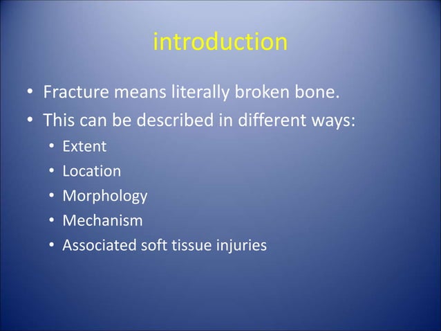 Principles of Fractures. Principle of Fractures | PPT