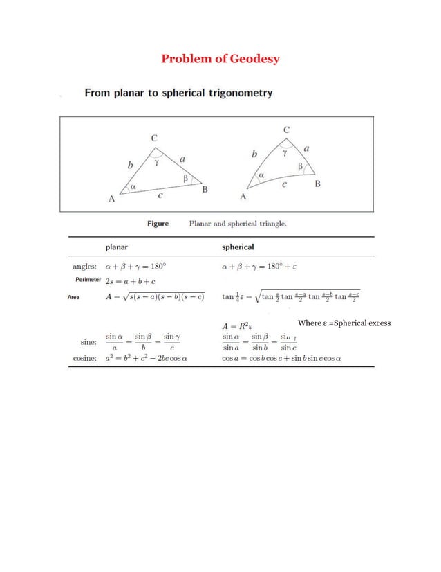Problem of Geodesy | PDF