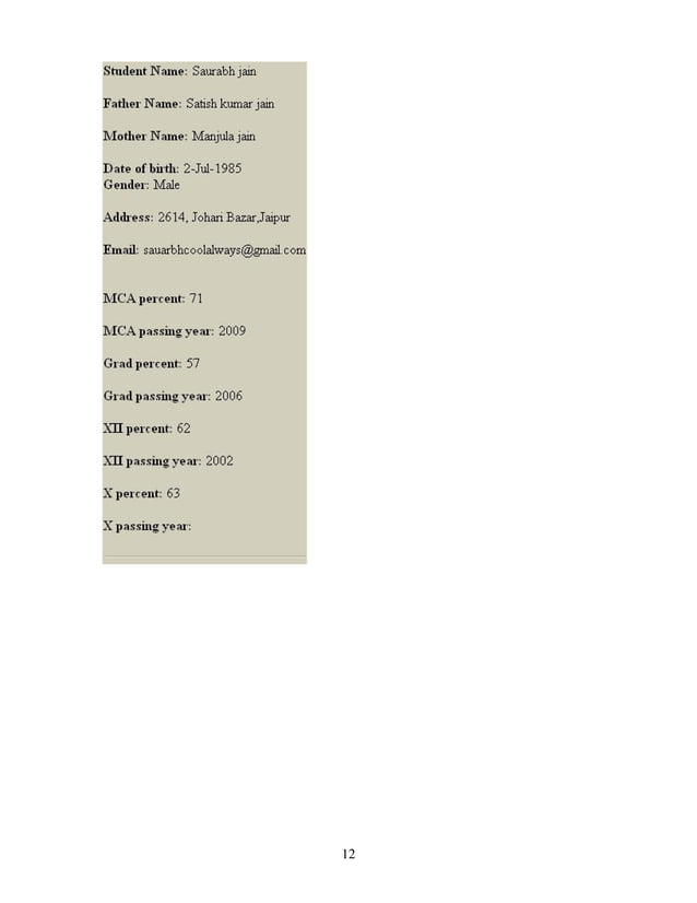 02.project training and placement cell | PDF