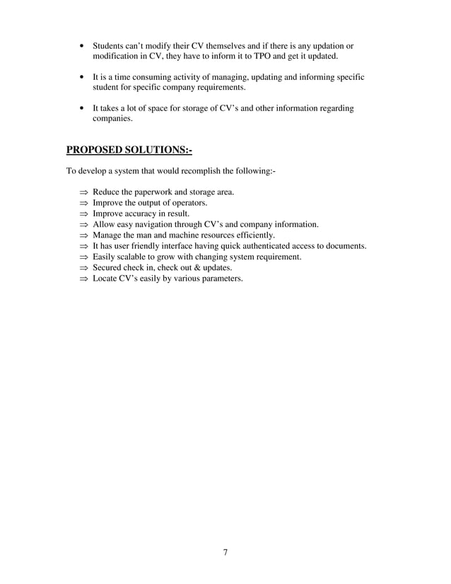 02.project training and placement cell | PDF