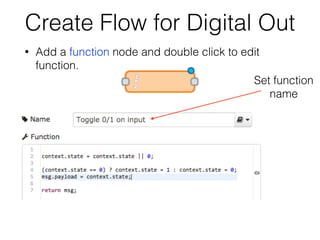 02 Raspberry Pi GPIO Interface on Node-RED (Some correction) | PPT