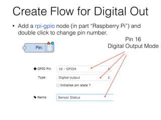 02 Raspberry Pi GPIO Interface on Node-RED (Some correction) | PPT