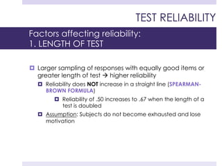 Characteristics of a Good Test | PDF