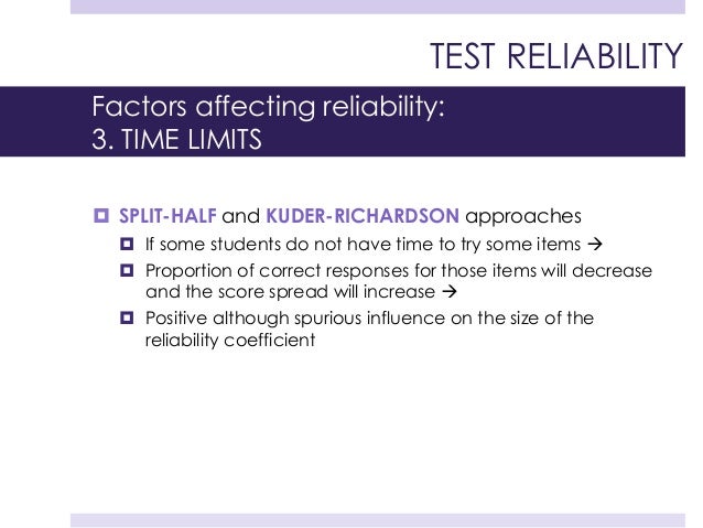 Characteristics of a Good Test