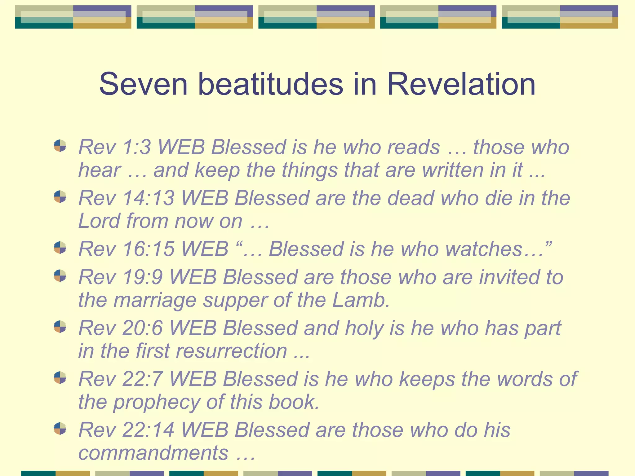 02 Revelation Symbolic Numbers In Revelation | PPT