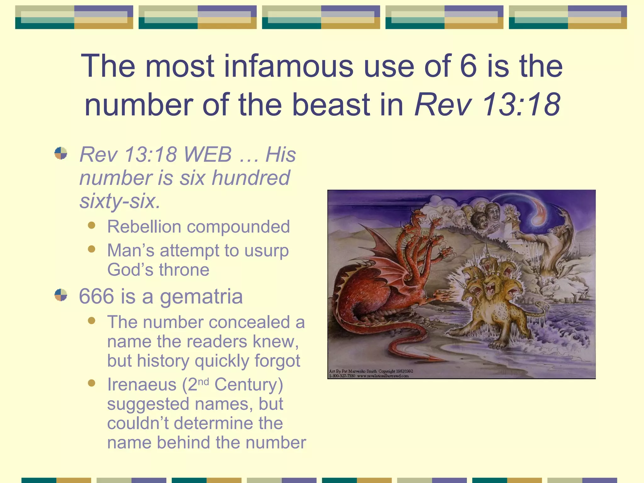 02 Revelation Symbolic Numbers In Revelation | PPT