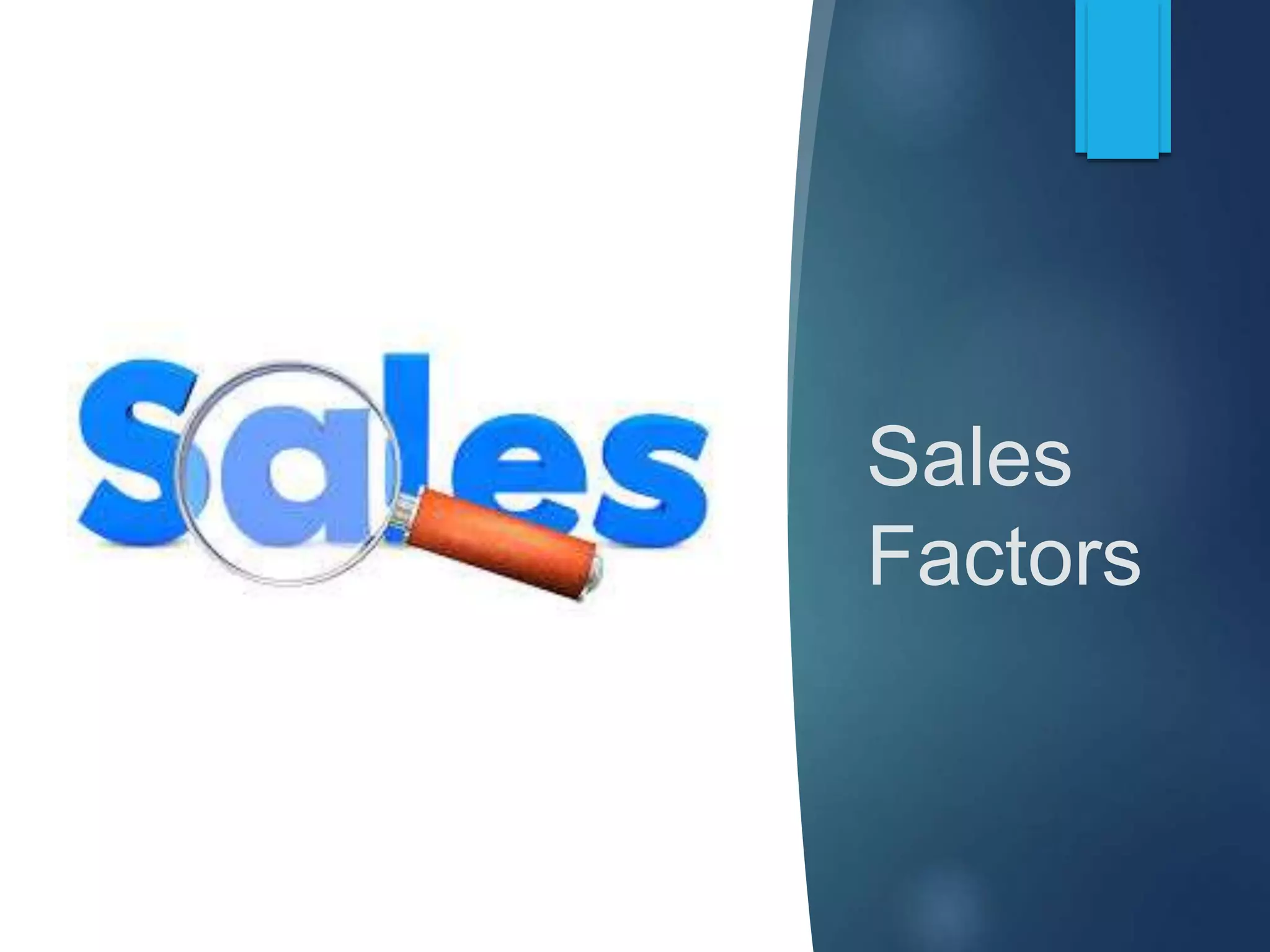 Sales Factors | PPTX