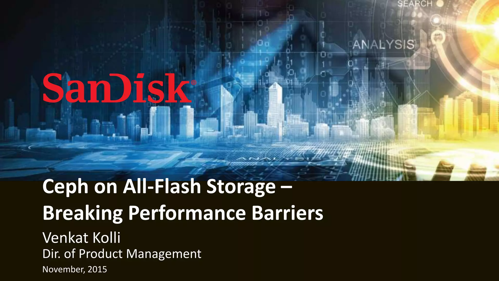 Ceph Day Melbourne - Ceph on All-Flash Storage - Breaking Performance ...