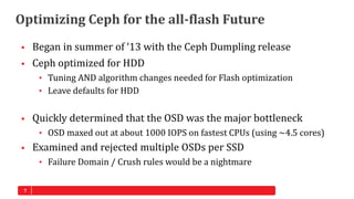 Ceph Day Melbourne - Ceph on All-Flash Storage - Breaking Performance Barriers | PPTX ...