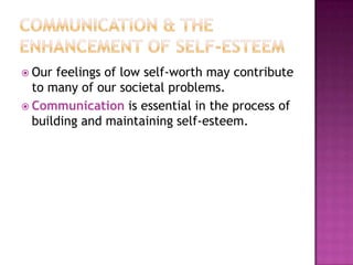 ROLE OF COMMUNICATION IN SELF DEVELOPMENT | PPTX