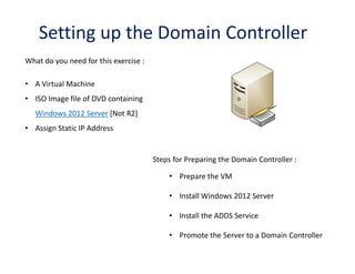 02 setting up domain controller | PPT