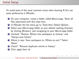 Setup R and R Studio | PPT