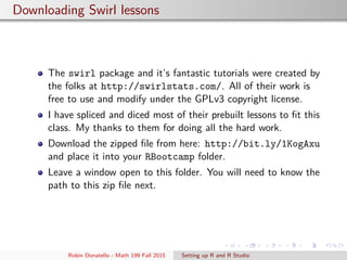 Setup R and R Studio | PPT