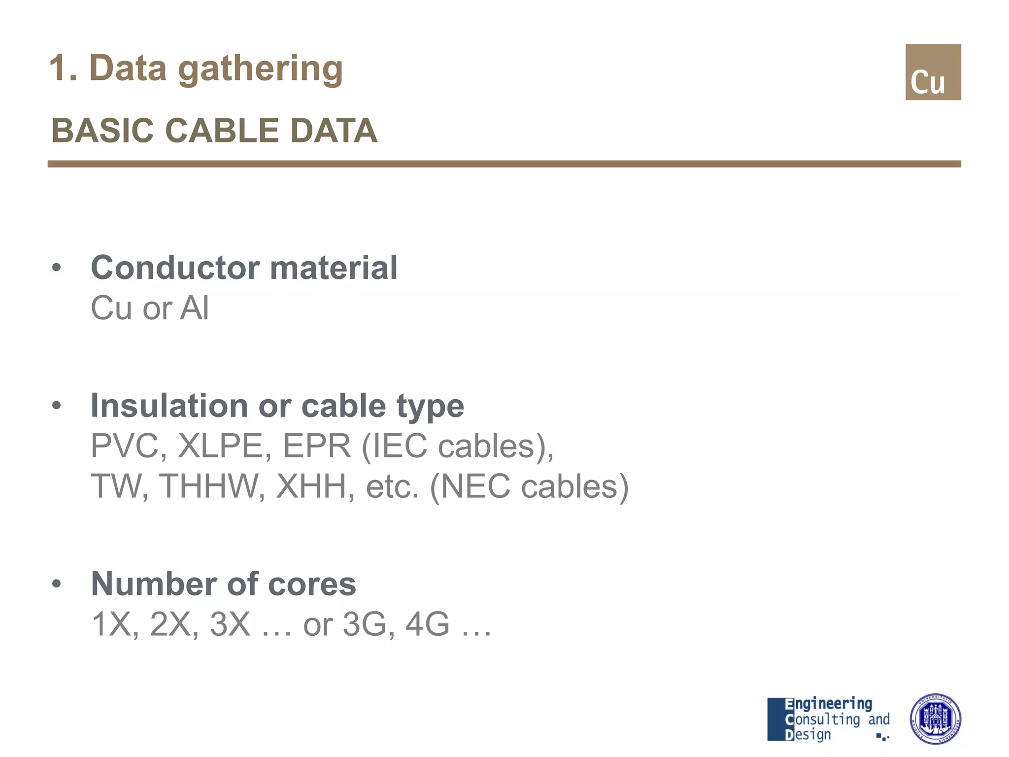 Principles of Cable Sizing | PDF