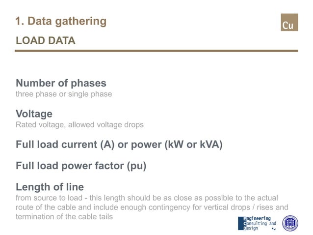 Principles of Cable Sizing | PDF