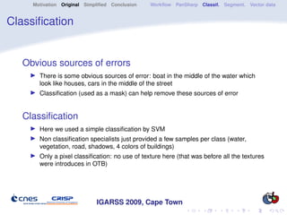 Object counting in high resolution remote sensing images with OTB | PDF
