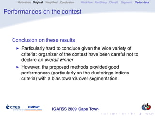 Object counting in high resolution remote sensing images with OTB | PDF