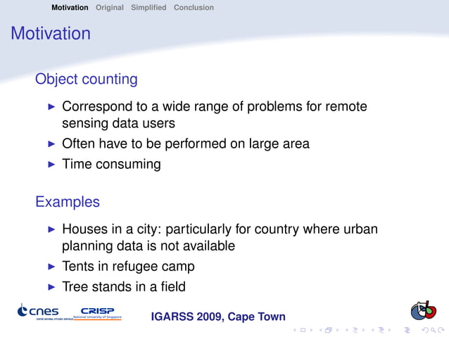 Object counting in high resolution remote sensing images with OTB | PDF