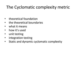 20100309 02 - Software testing (McCabe) | PPT