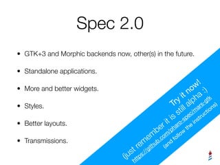 Pharo, Spec and GTK | PPT