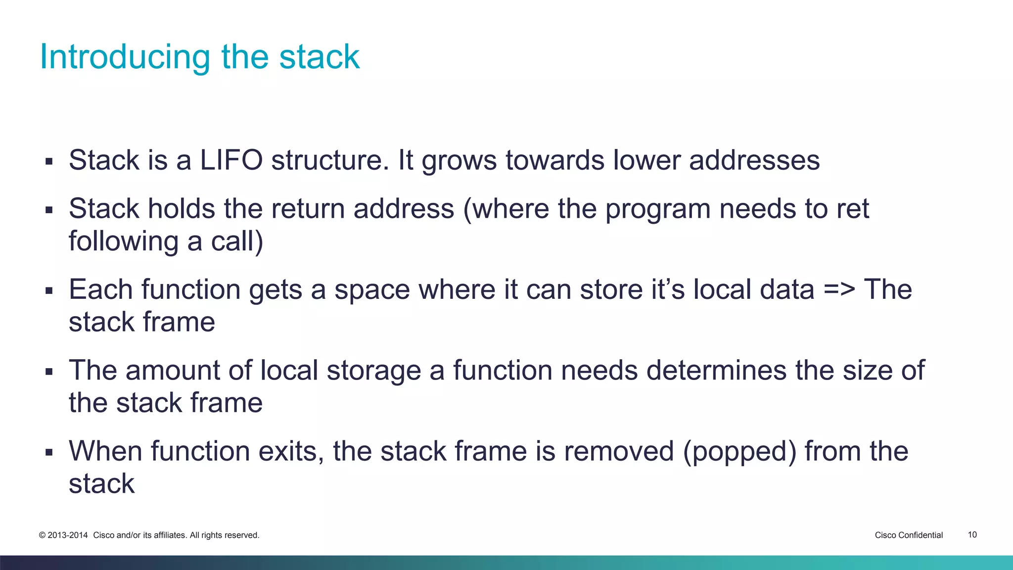 02 - Introduction to the cdecl ABI and the x86 stack | PPTX
