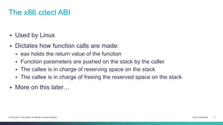 02 - Introduction to the cdecl ABI and the x86 stack | PPTX