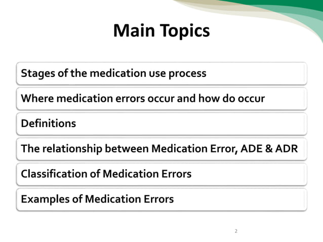 stages of the medication use process and medication errors | PPTX