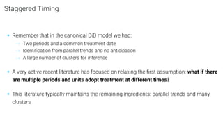 Multiple periods and staggered treatment timing | PDF