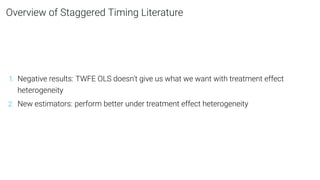 Multiple periods and staggered treatment timing | PDF