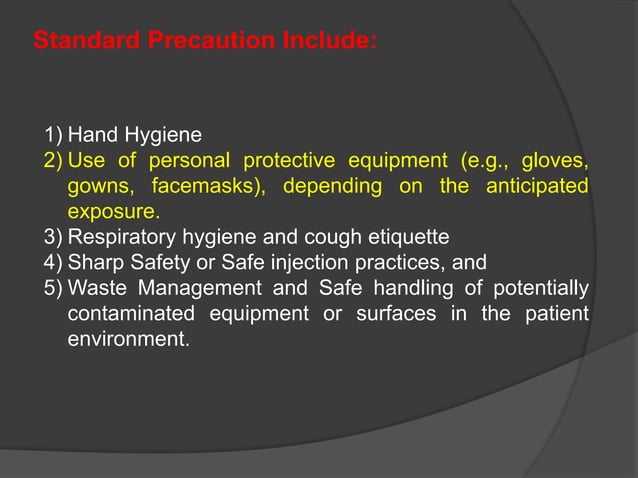 Standard Precaution | PPTX