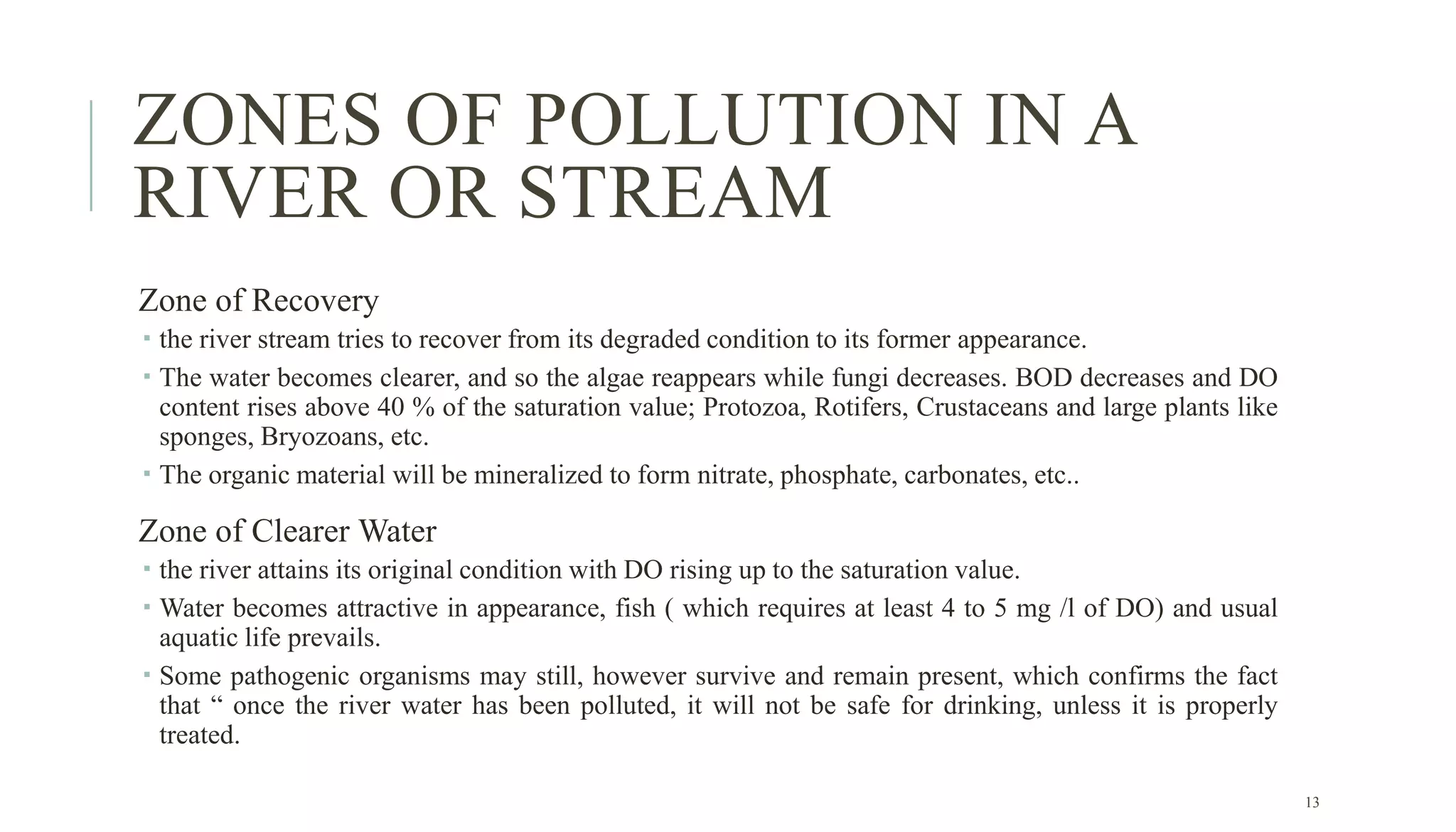 02 - Stream & Effluent standards, Oxygen sag curve, Self Purification.pptx
