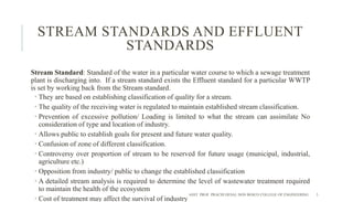 02 - Stream & Effluent standards, Oxygen sag curve, Self Purification.pptx