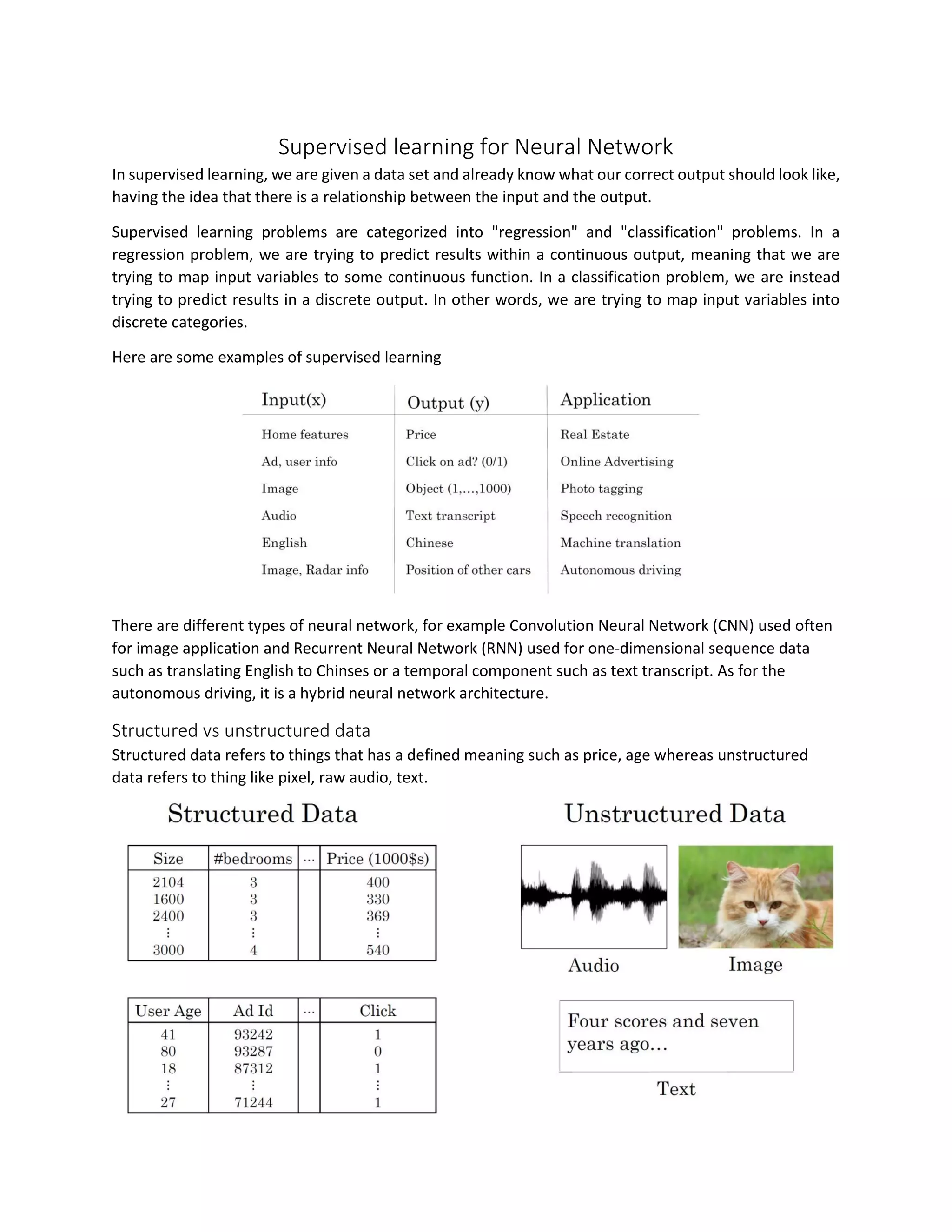 02 supervised learning with neural networks | PDF | Artificial Intelligence | Technology & Computing