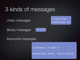 Pharo Hands-On: 02 syntax | PPT