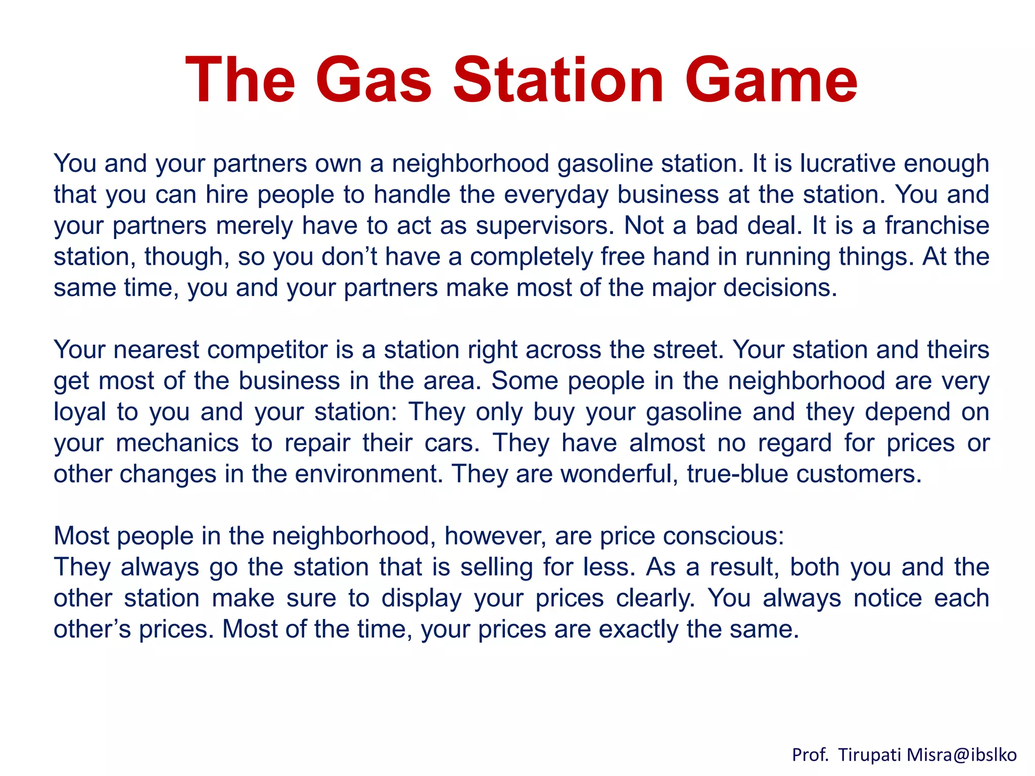02. the gas station game | PPTX