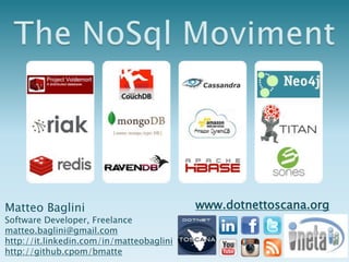 The NoSQL movement @ DotNetToscana | PPT