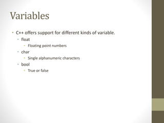 CPP02 - The Structure of a Program | PPTX