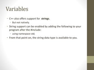 CPP02 - The Structure of a Program | PPTX