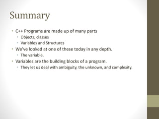 CPP02 - The Structure of a Program | PPTX