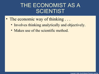 thinking like an economist | PPT