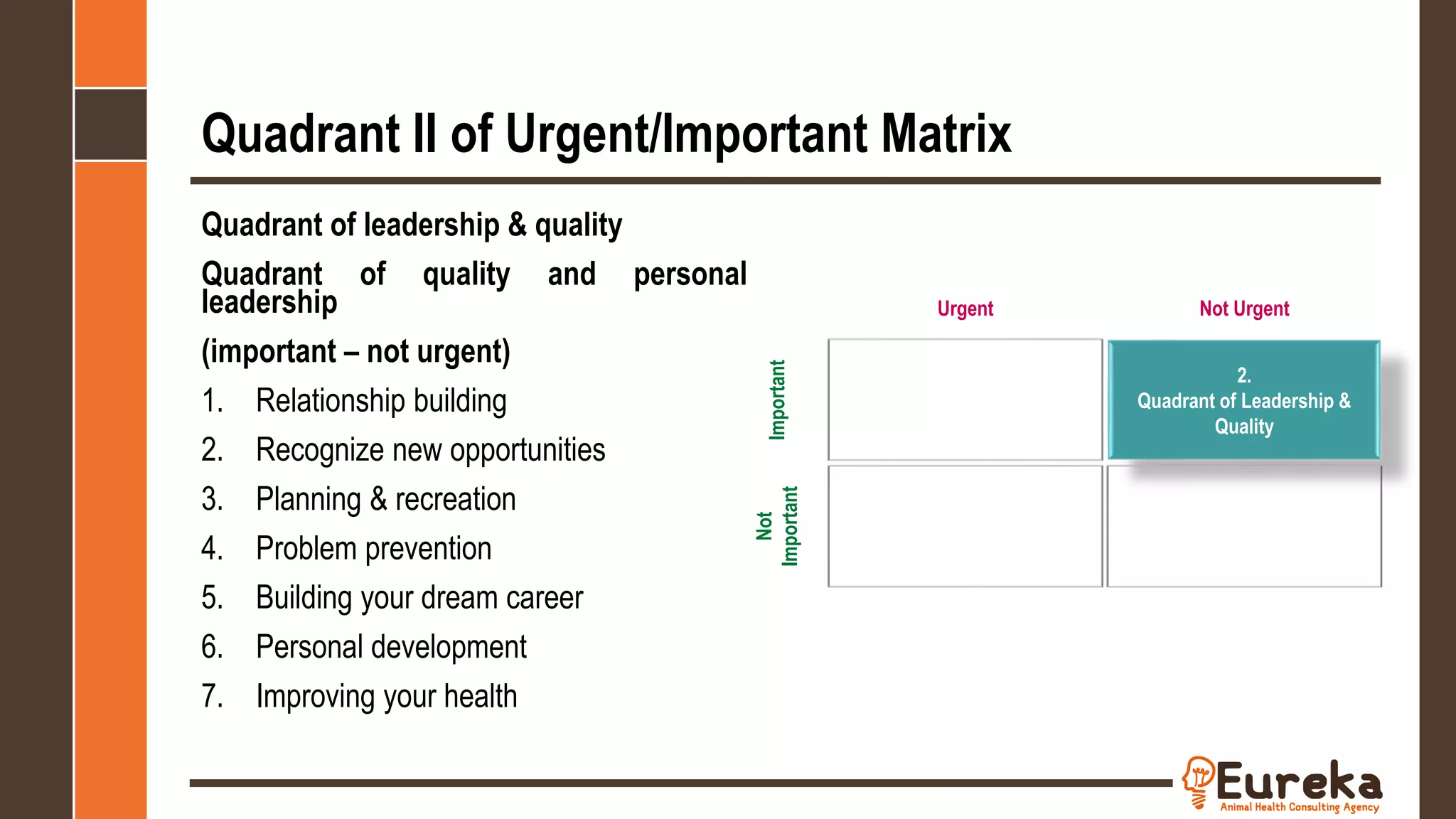 Time Management Urgent and Important Matrix | PPTX | Veterinary ...