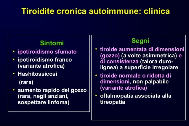 Tiroiditi subcliniche autoimmunitarie - una patologia emergente