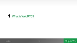 Baby Steps: A WebRTC Tutorial | PDF