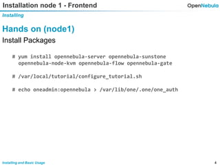 OpenNebula 4.14 Hands-on Tutorial | PDF