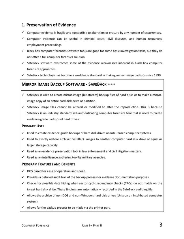 02 Types of Computer Forensics Technology - Notes | PDF | Operating ...