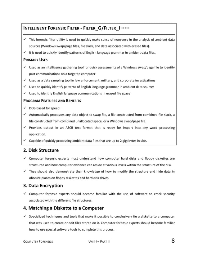 02 Types of Computer Forensics Technology - Notes | PDF | Operating ...