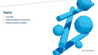 UnicodeString Implementations. ESUG 2024, Henrik Sperre Johansen | PDF