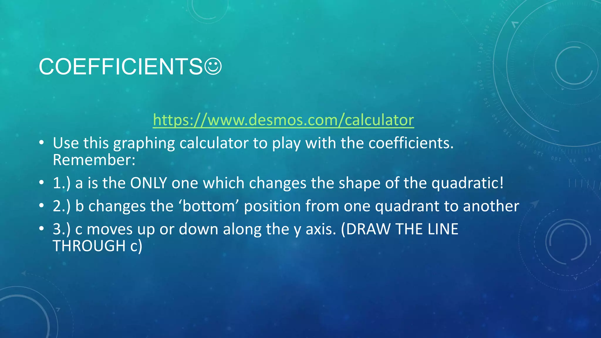 02 vertex, min, max, intercepts - graphing | PPT